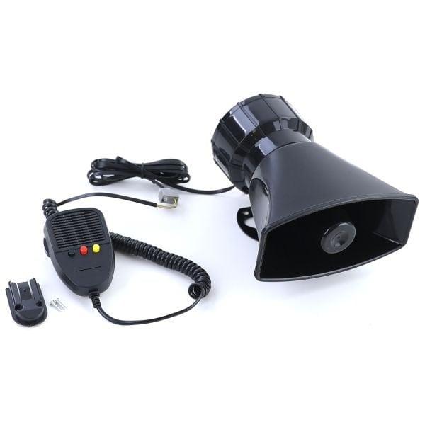 US police siren fanfare multi horn with microphone